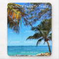 2023 Calendar Tropical Beach or Your Photo & Text Mouse Pad | Zazzle