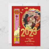 2023 Chinese New Year Good Luck Good Fortune Photo Holiday Card | Zazzle