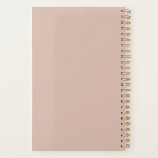 2023 Dusty Pink Weekly Monthly Non Dated Planner | Zazzle