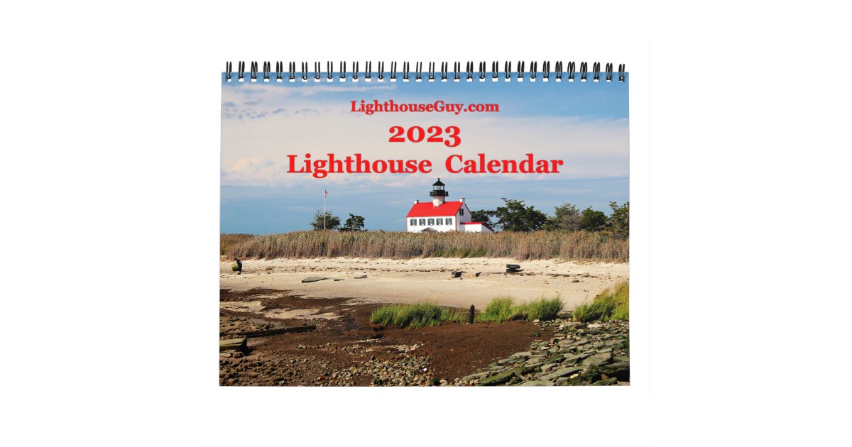 2023 LighthouseGuy.com Lighthouse Calendar | Zazzle
