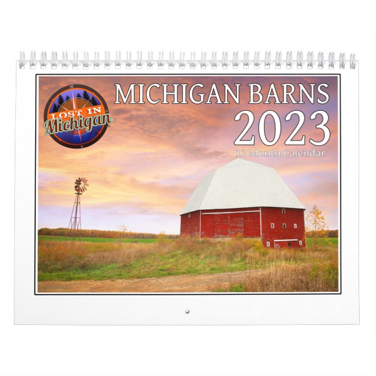 2023 Michigan Barn Calendar | Zazzle