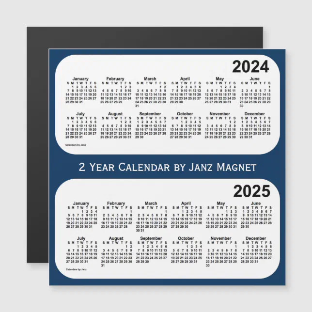 2024-2025 Police Box Blue 2 Year Calendar by Janz | Zazzle