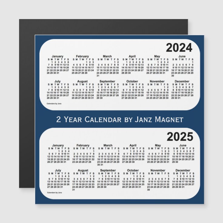 2024-2025 Police Box Blue 2 Year Calendar by Janz | Zazzle