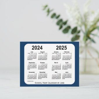 2024-2025 Police Box Blue School Calendar by Janz Postcard | Zazzle