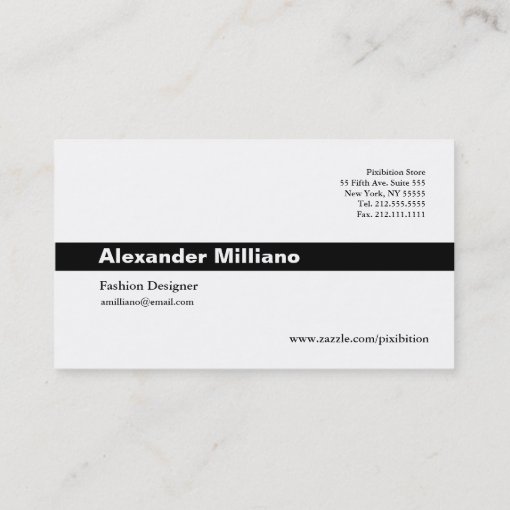 2024 Calendar Business Card horizontal White | Zazzle