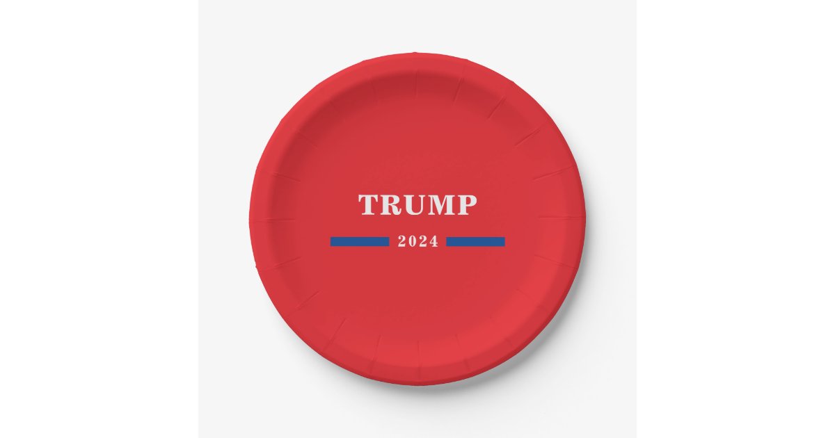 2024 Donald Trump Paper Plates | Zazzle