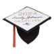 2024 Graduate Elegant Black and Gold Custom Graduation Cap Topper | Zazzle