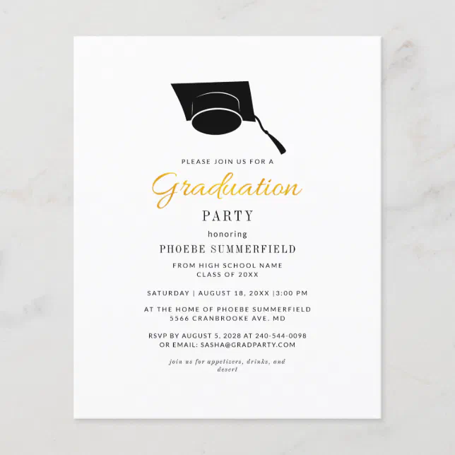 2024 Graduation Modern Grad Party Invitation | Zazzle