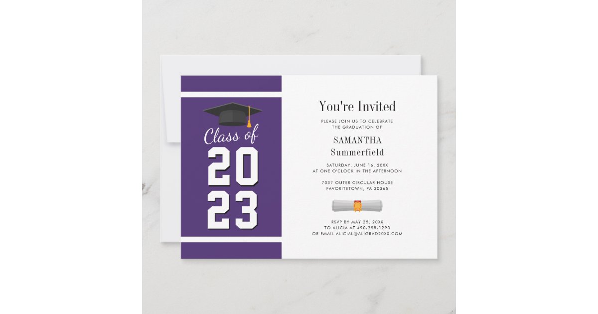 2024 Graduation Photo Grad Party Invitation | Zazzle