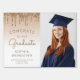 2024 Photo Gold Glitter Drip Graduation Yard Sign | Zazzle