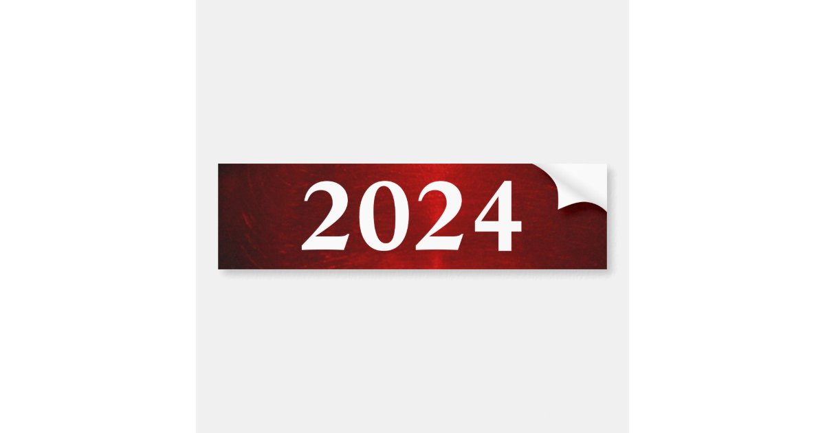 2024 RED BUMPER STICKER | Zazzle