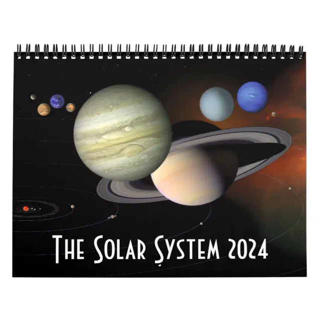2024 Solar System Space Astronomy Planets Universe Calendar | Zazzle