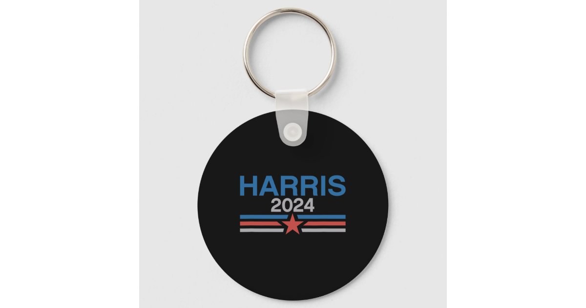 2024 Star And Stripes Kamala Harris 2024 Keychain | Zazzle