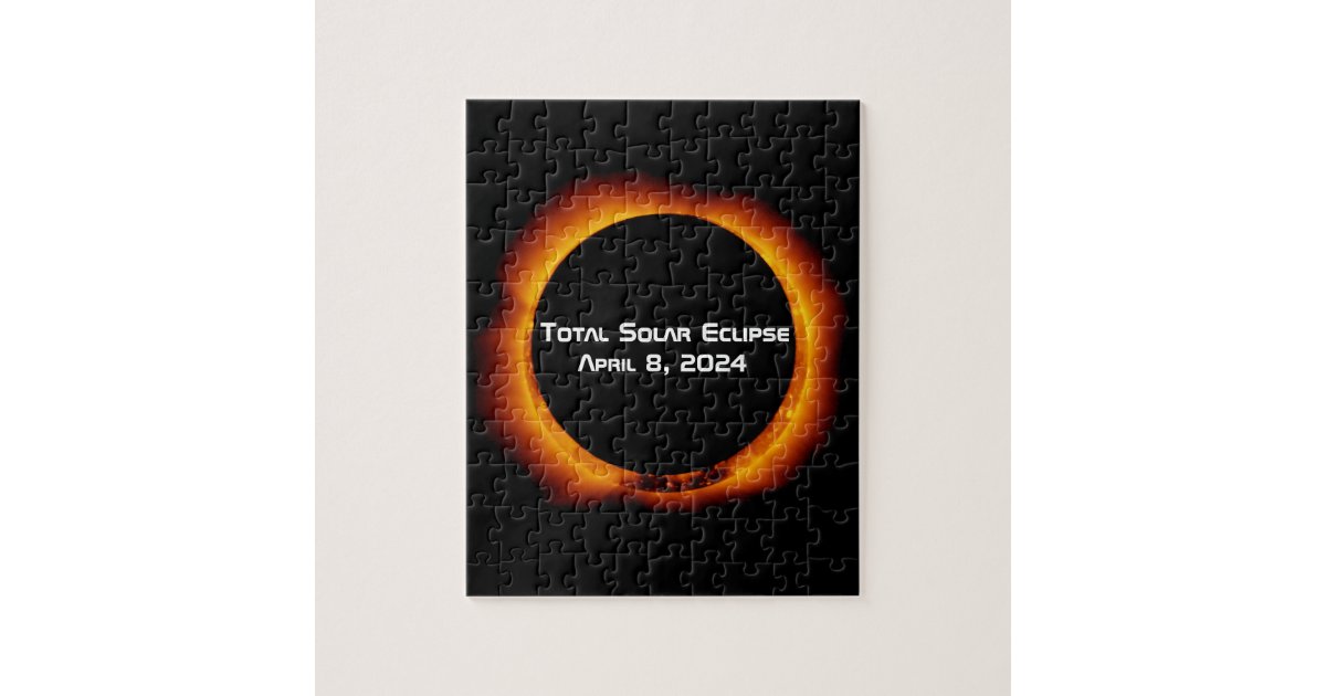 2024 Total Solar Eclipse Jigsaw Puzzle | Zazzle