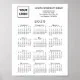 2025 Calendar Business Logo and Text Poster | Zazzle