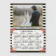 2025 Calendar Preppy Floral Stripes | Photo Magnet | Zazzle