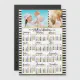 2025 Calendar Year Preppy Stripes | Custom Photos Magnetic Invitation ...