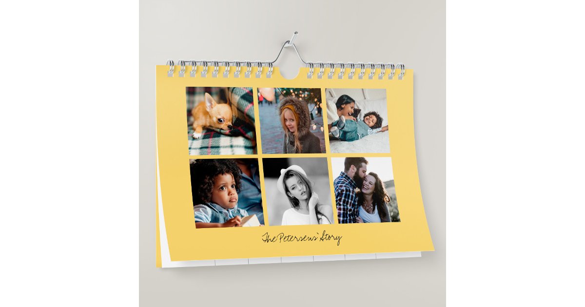 2025 custom family photos create your own calendar | Zazzle