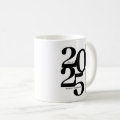 2025 Graduate Trendy Black Graduation Coffee Mug | Zazzle