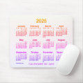 2025 Ipanema Smoke Calendar by Janz Mouse Pad | Zazzle