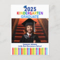 2025 Kindergarten Graduation Photo Custom Graduate Postcard | Zazzle