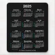 2025 Neon White 52 Week Calendar by Janz Mouse Pad | Zazzle