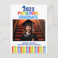 2025 Preschool Photo Custom Kids Graduation Postcard | Zazzle