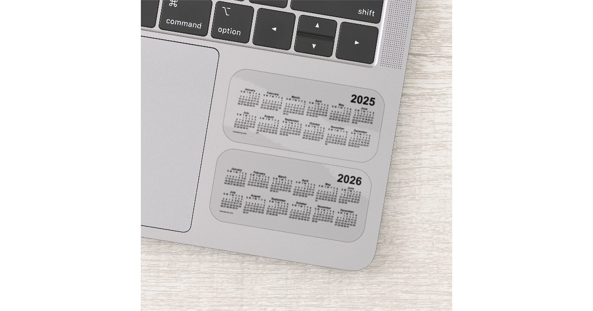 2025 Transparent 2026 Calendar by Janz Sticker | Zazzle