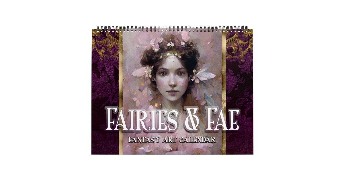 2026 Fairies & Fae 1 Fantasy Art Calendar | Zazzle