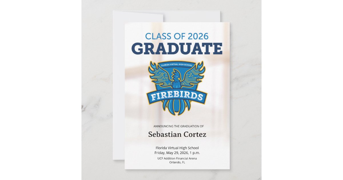 2026 FVHS Graduation Announcement (Light) | Zazzle