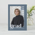 2026 Modern Slate Blue Graduation Party Invitation | Zazzle