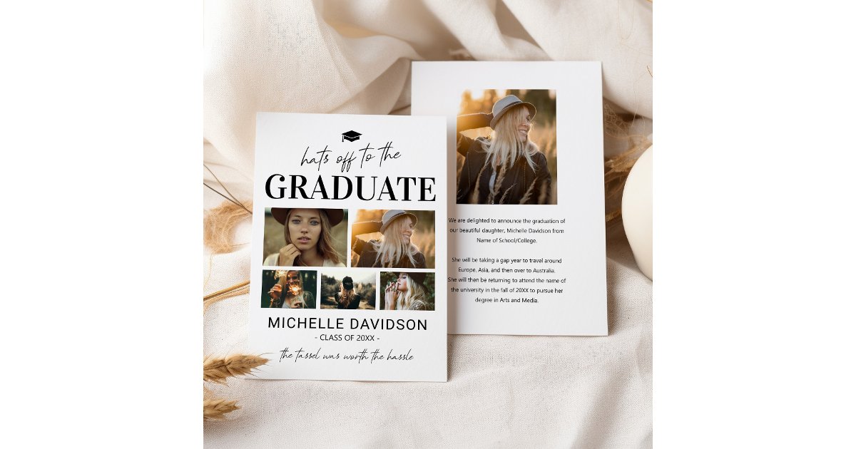 2026 Photo Collage Graduation Announcement | Zazzle