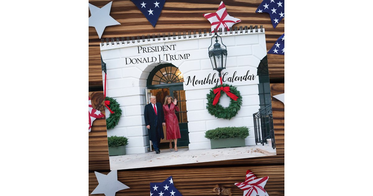 2026 President Donald Trump Calendar Photo Gift | Zazzle
