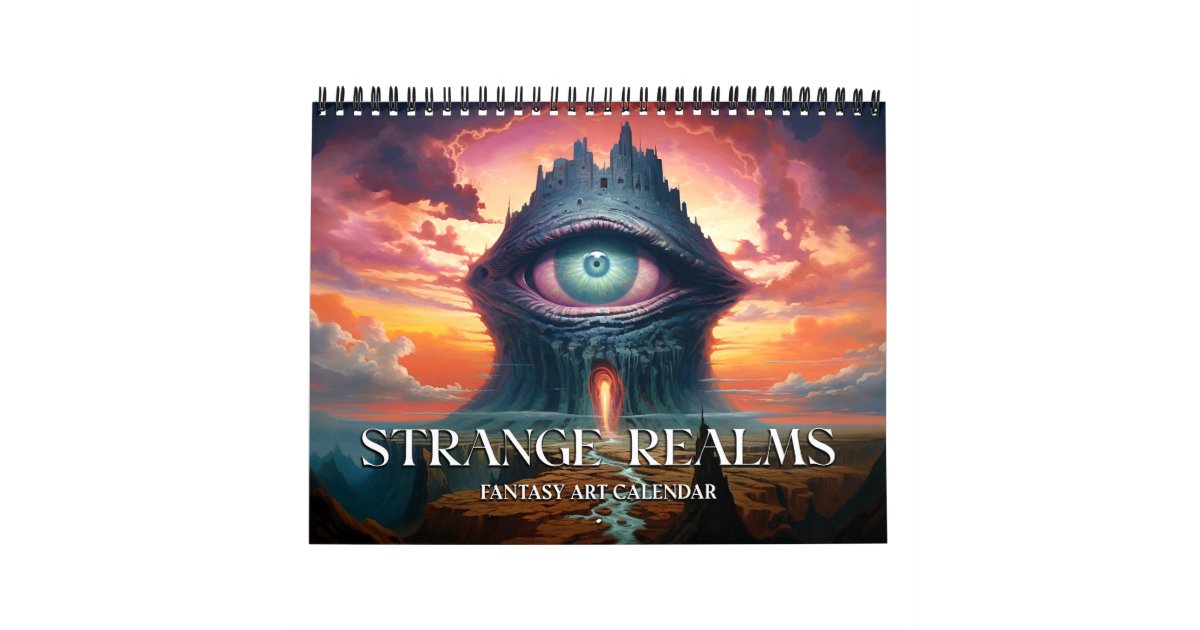 2026 Strange Realms 5 Fantasy Art Calendar | Zazzle