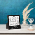 2029 Black 52 Weeks Calendar by Janz Plaque | Zazzle