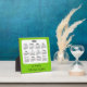 2029 Yellow Green 52 Weeks Calendar by Janz Plaque | Zazzle