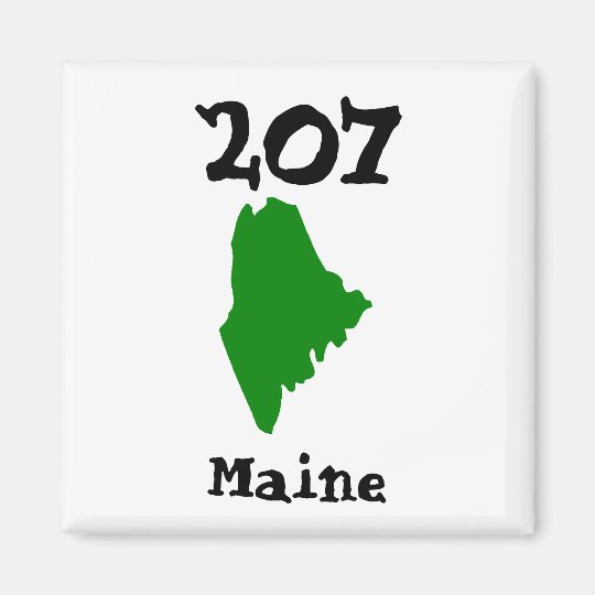 207, Area Code of Maine Magnet | Zazzle.com