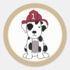 Dalmatian Fire Dog Classic Round Sticker | Zazzle.com