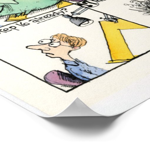 20 Easy Steps to a Funny Drawing Poster | Zazzle