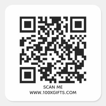 20 QR CODE TEXT STICKERS - USE FREE GENERATOR HERE | Zazzle