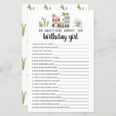 20 Questions About The Birthday Girl Editable Game | Zazzle