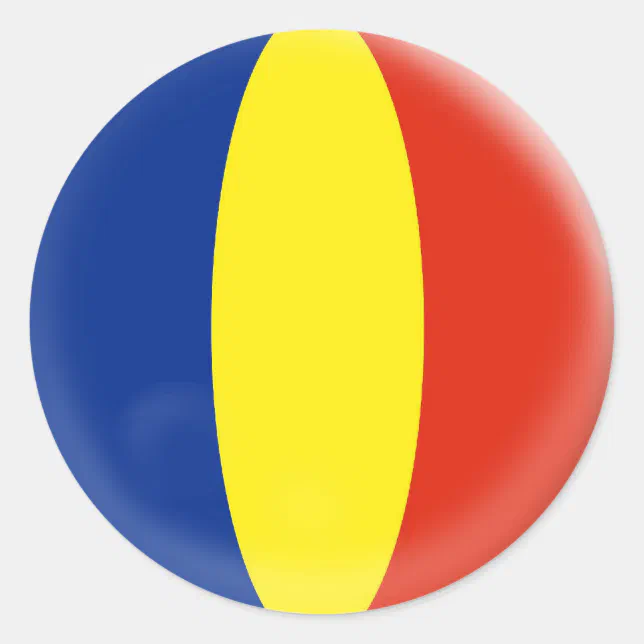 20 small stickers Romania Romanian flag | Zazzle