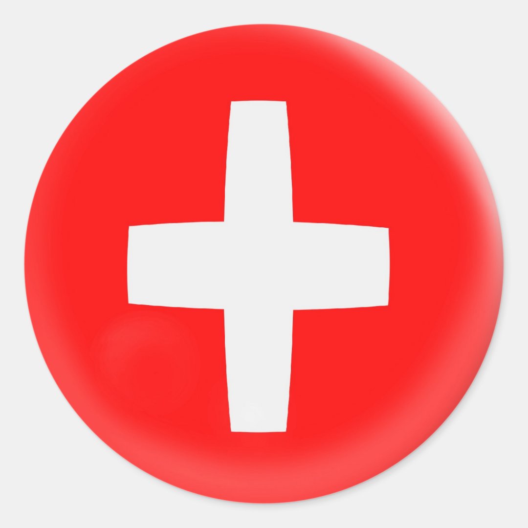 20 small stickers Switzerland Swiss flag | Zazzle