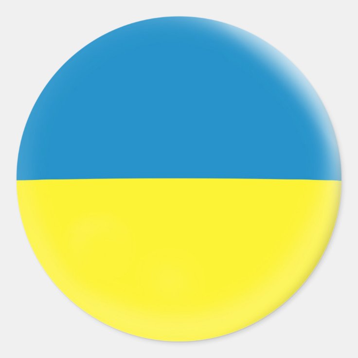 20 small stickers Ukraine flag | Zazzle