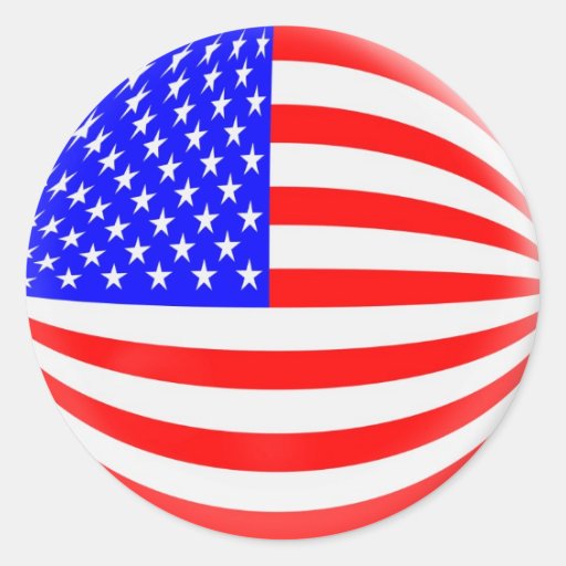 20 small stickers USA American flag | Zazzle