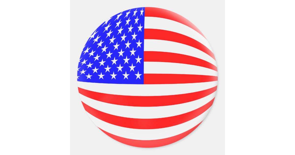 20 small stickers USA American flag | Zazzle