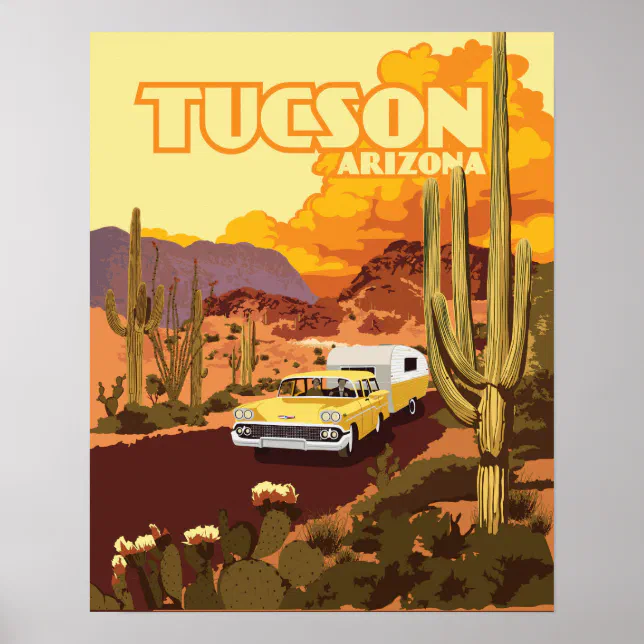 20"x16" Camper Poster | Zazzle
