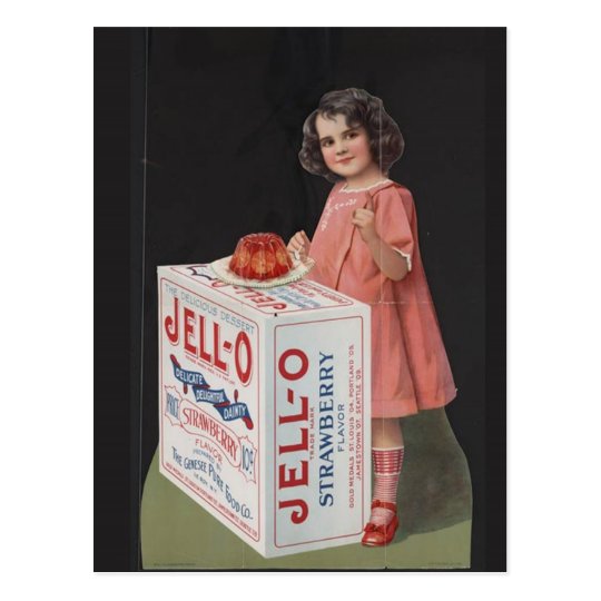 20TH CENTURY POSTER ART JELLO GIRL POSTCARD | Zazzle.com