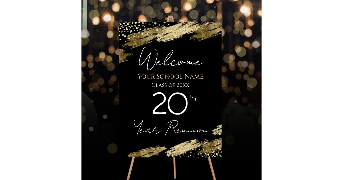 20th Class Reunion Welcome Poster | Zazzle