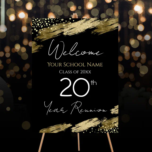 20th Class Reunion Welcome Poster | Zazzle